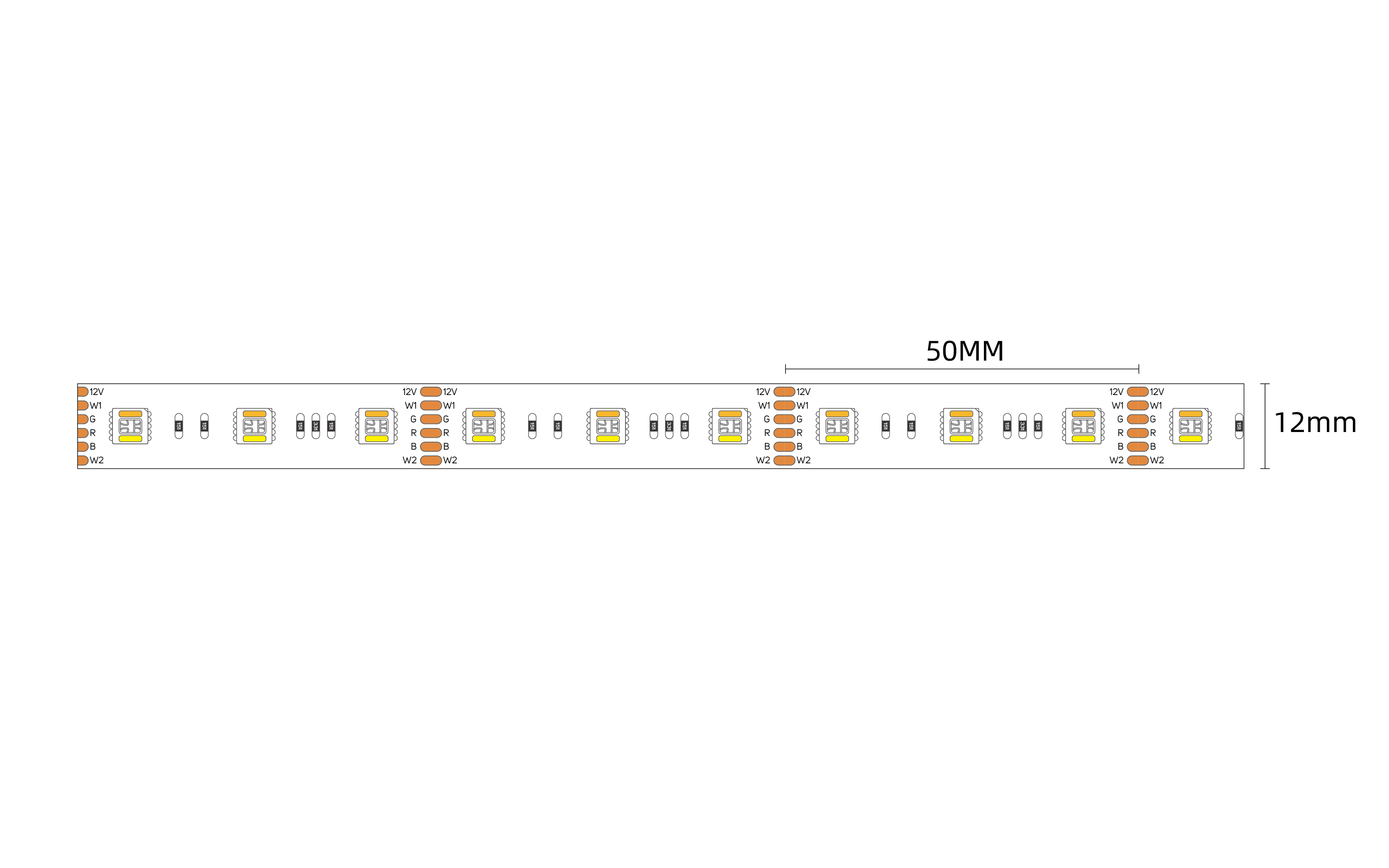 5050 RGBW 5IN1 LED Strip – BTF-LIGHTING
