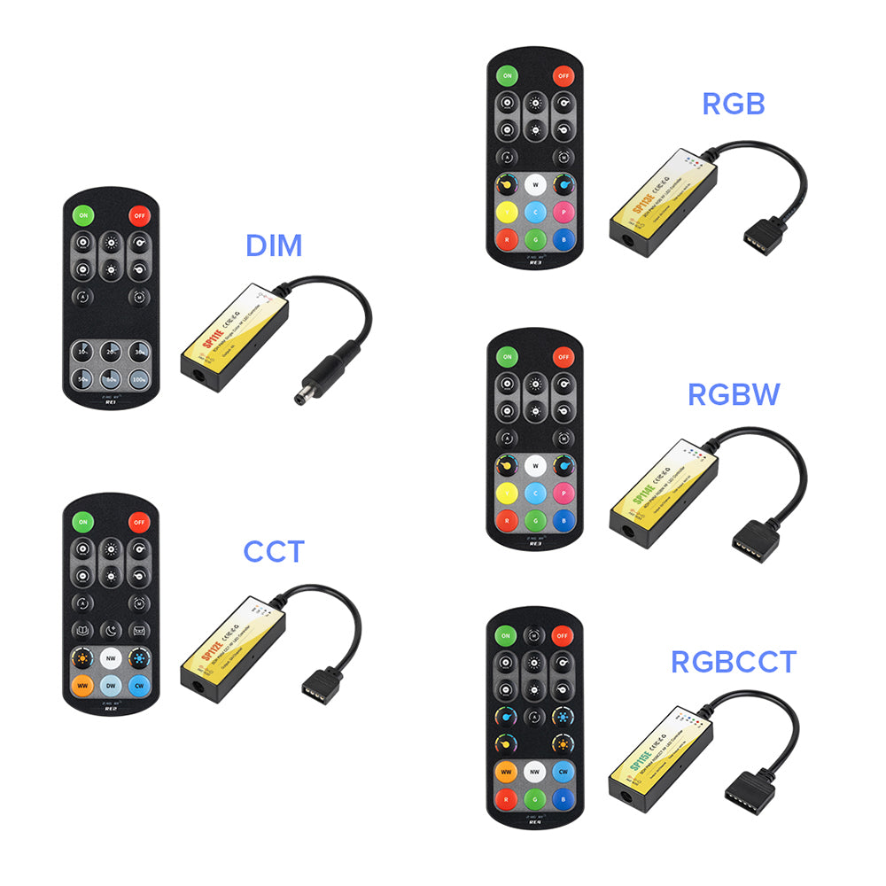 2.4GHz RF SP11XE Buidt-In LED Controller for PWM LED Strip Lights DIM ...