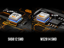 SK6812(Similar WS2812B) RGB+Pure White 4IN1 Individual Addressable Dre ...