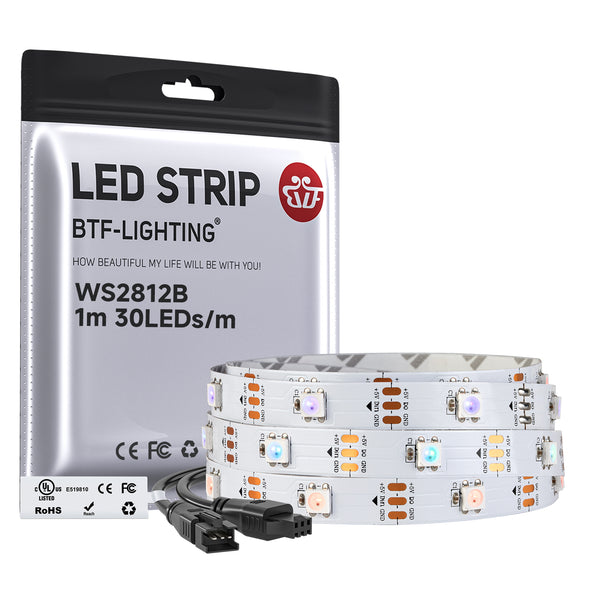 WS2812B RGB LED Strip DC5V | Individually Addressable Pixel Lights ...