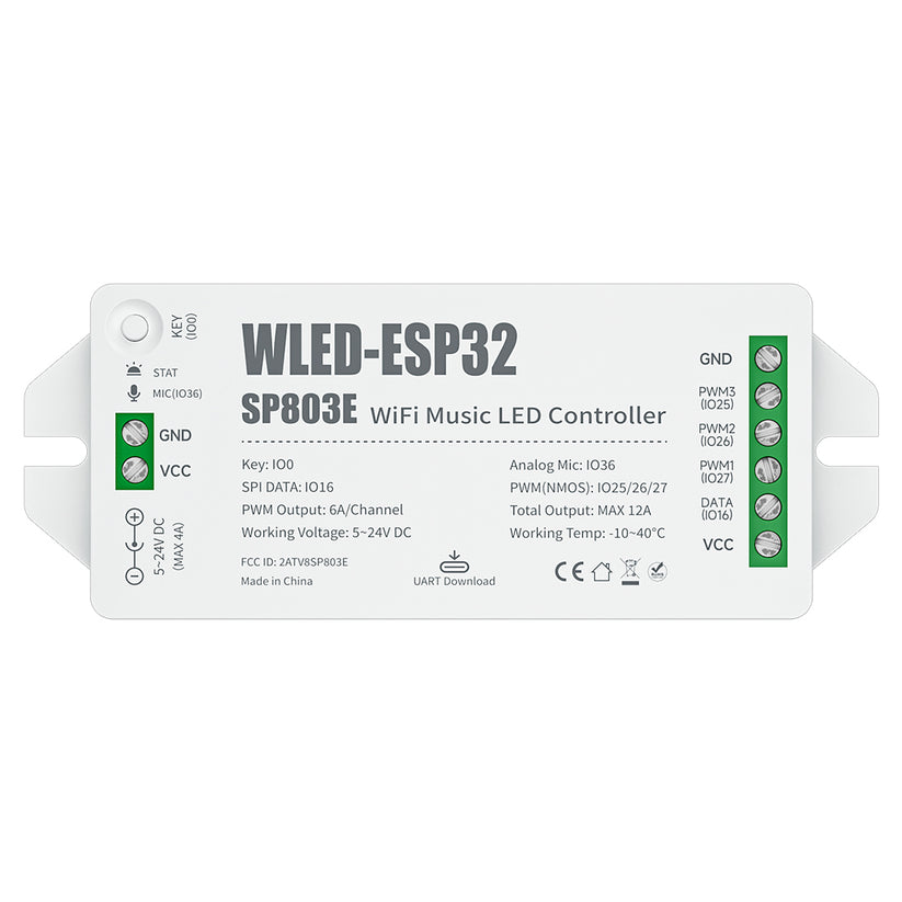 ESP-32 WLED WiFi Music LED Controller – BTF-LIGHTING