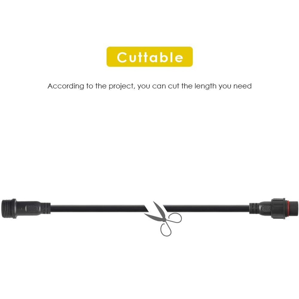 2pin 3pin 4Pin 5pin DC LED Strip Extension Cable Connector Male to Fem ...