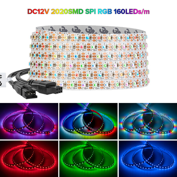 SMD 2020 WS2812B RGB LED Strip 5mm Ultra Narrow – Individually ...