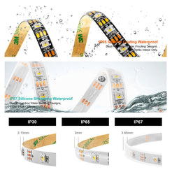 SK6812(Similar WS2812B) RGB+Pure White 4IN1 Individual Addressable Dre ...