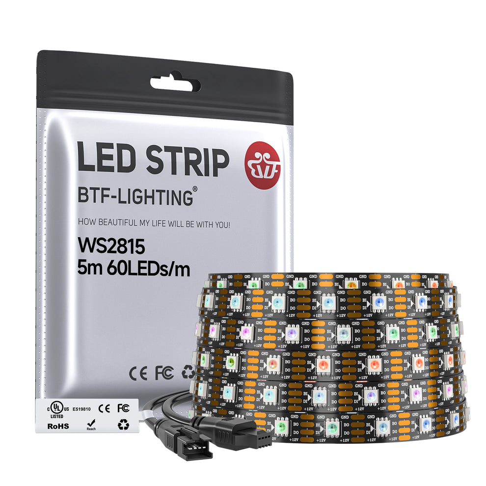 WS2815 RGB LED Strip DC12V | Individually Addressable Dual Signal 30/60 ...