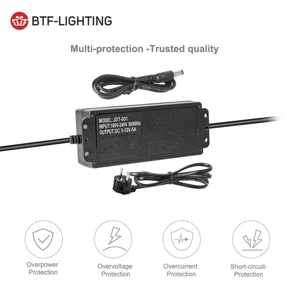 Adjustable AC to DC 3V-12V 3V-24V Switching Universal Adapter Display ...