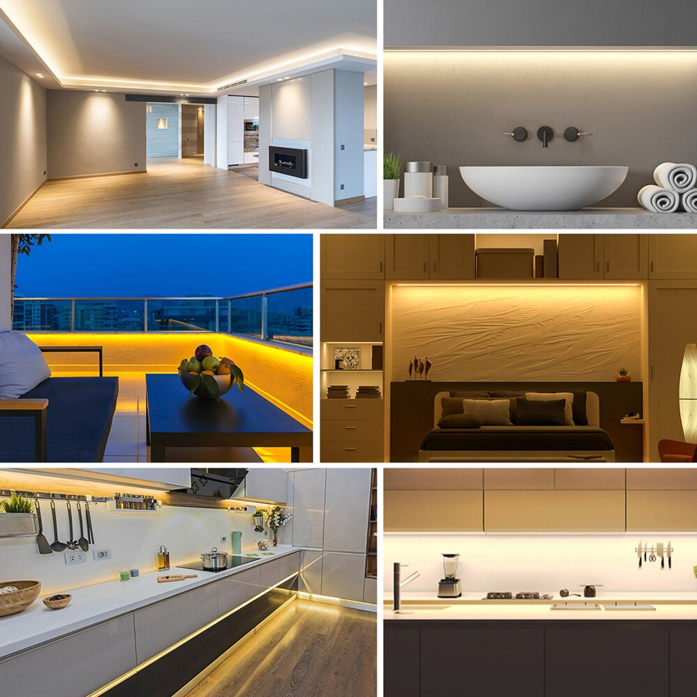 FCOB COB FOB LED Light Strip 480LEDs Outdoor IP67 Waterproof 12V 24V 3 ...