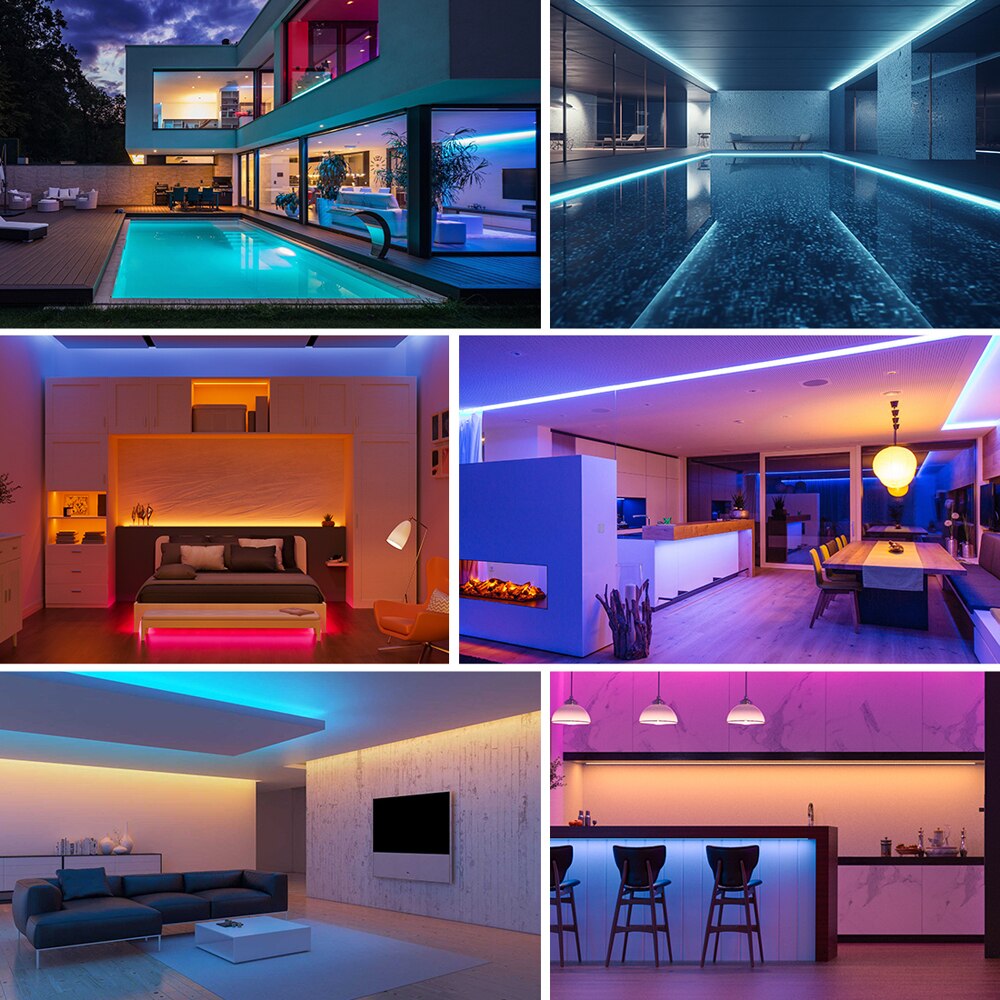 FCOB FOB COB LED Strip IP68 840 RGB LEDs 5M DC24V High Linear Dimmable ...