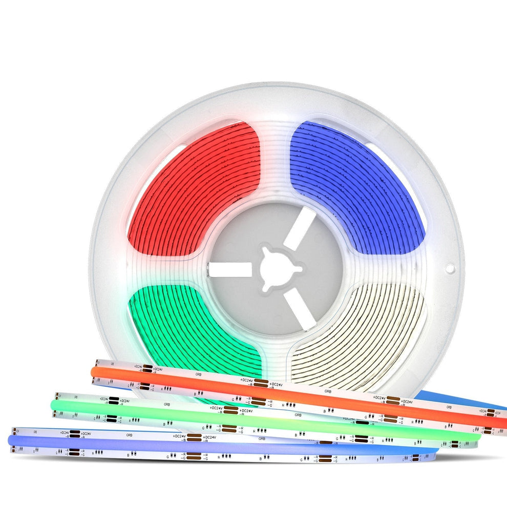FCOB RGB LED Light Strip DC12V 810 DC24V 840 Flexible FOB COB 10mm 4pi ...