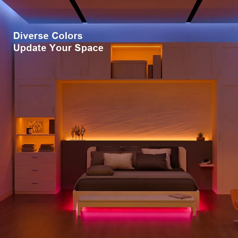 FCOB RGB RGBW LED Light Strip 12V 810 816 24V 840 896 LED Flexible FOB ...