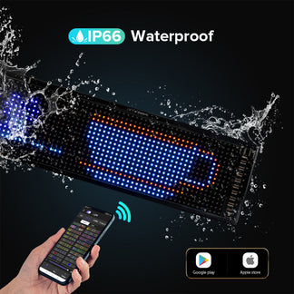 LED Matrix Pixel Panel Bluetooth APP USB 5V Flexible Addressable RGB P ...