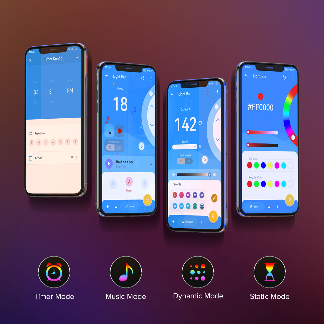 FCOB FOB COB SPI RGB LED Strip Kit Smart Bluetooth 720LEDs DC24V WS281 ...