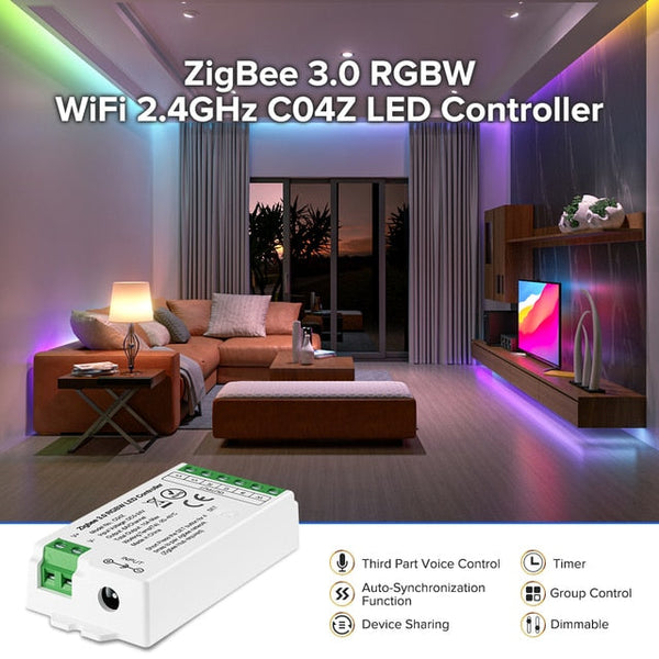 Zigbee 3.0 WiFi 2.4GHz LED Controller DIM CCT RGB RGBW RGBCCT Hue Brid ...