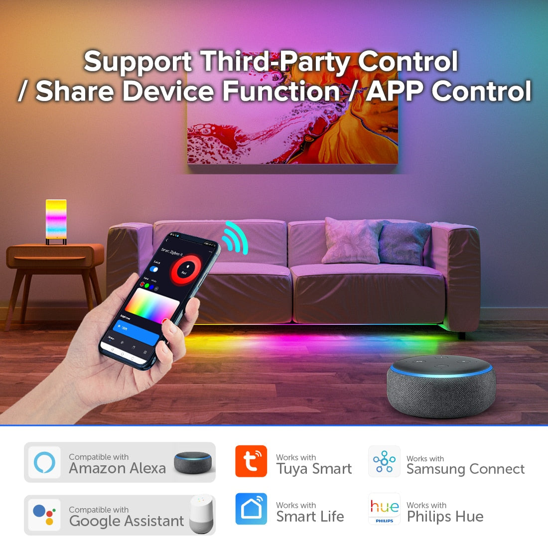 Zigbee 3.0 WiFi 2.4GHz LED Controller DIM CCT RGB RGBW RGBCCT Hue Brid ...