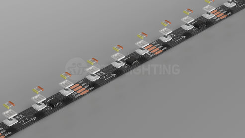 WS2805 Pixels LED Strip Light RGBCCT 5IN1 60LEDs/M Addressable Dual Si ...